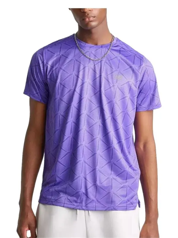 NEW BALANCE Sport Essential Printed T-shirt Asia Sizing - Purple