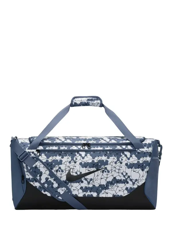 Nike Brasilia 60l Training Canvas Bag 'diffused Blue Black - Diffused Blue/black