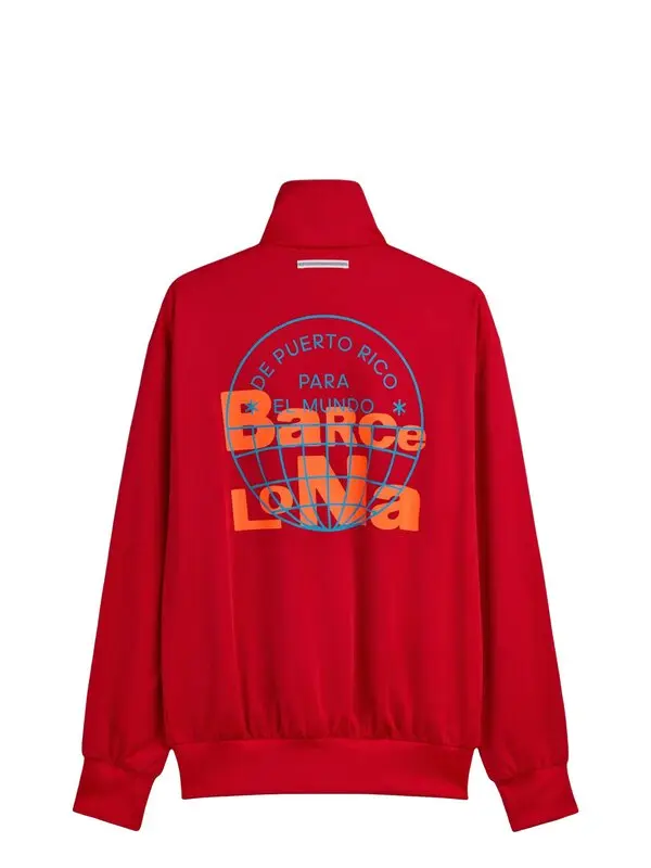 Adidas X Bad Bunny Dtmf Tour Merch Barcelona Firebird Track Jacket - Red