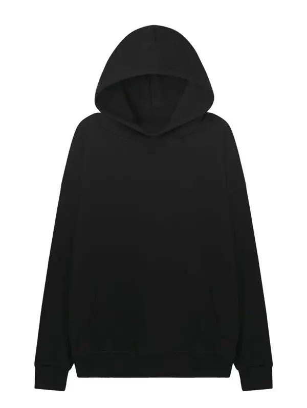 DO WE Oversized Hoodie With Embroidered Logo - Black