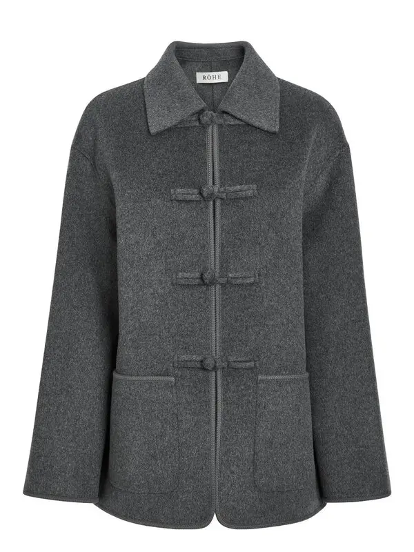 RÓHE Pankou Wool And Cashmere-blend Jacket - Dark Grey