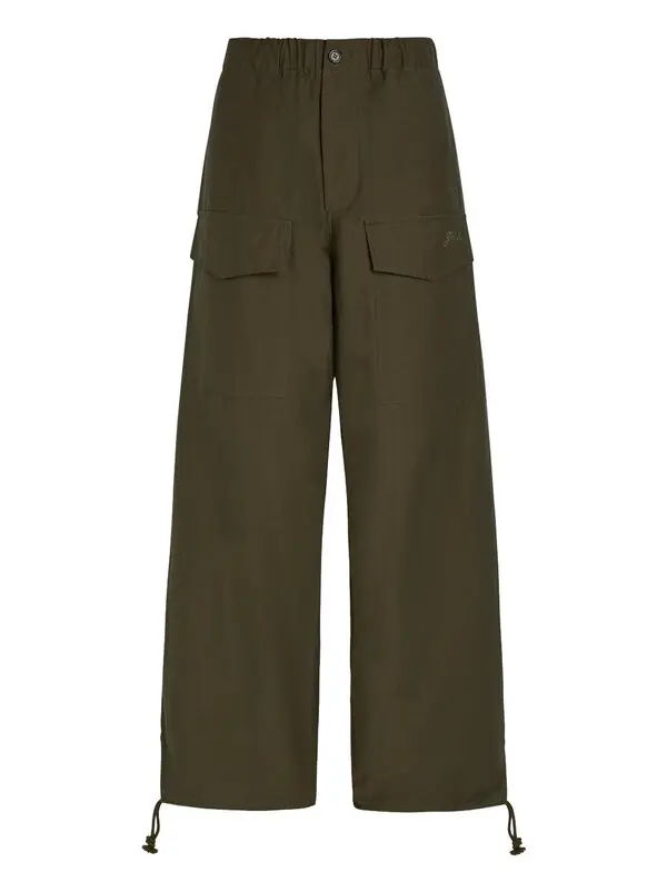 JW Anderson Cotton-blend Track Pants - Khaki