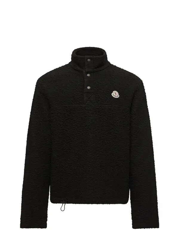 Moncler Logo Knit Sweatshirt - Black