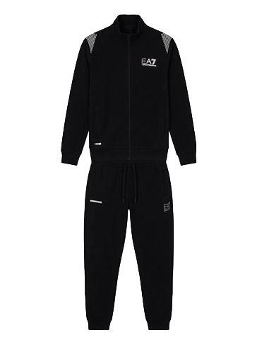 EA7 Tracksuit Size Cotton, Polyester, Elastane - Black