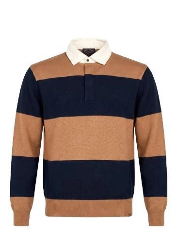 Paul & Shark Virgin Wool And Cashmere Striped Sweater - Blue