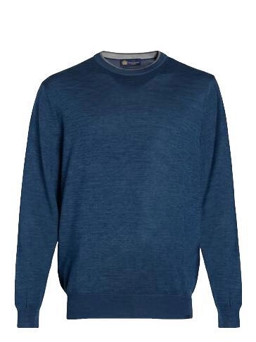 Paul & Shark Virgin Wool And Silk Blend Sweater - Blue