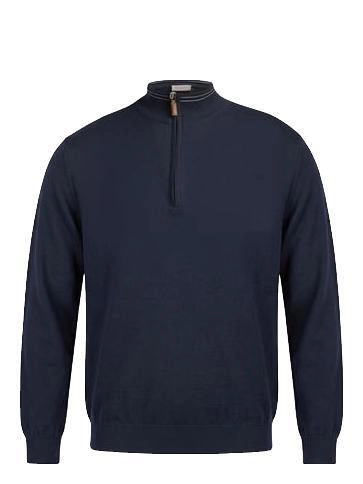 Paul & Shark Virgin Wool And Cashmere Blend Turtleneck Sweater - Blue