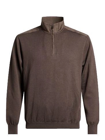 Paul & Shark Virgin Wool Half-zip Sweater - Grey