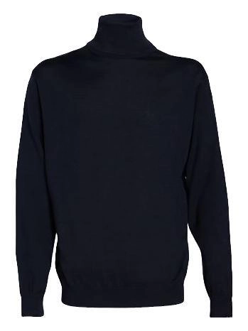 Paul & Shark Virgin Wool And Silk Blend Turtleneck - Blue