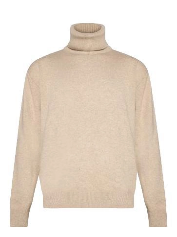 Paul & Shark Virgin Wool, Viscose, And Cashmere Turtleneck Sweater - Sand