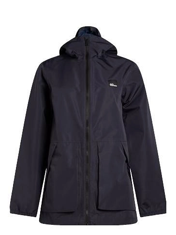 JACK WOLFSKIN Polyester Parka With Hood - Navy