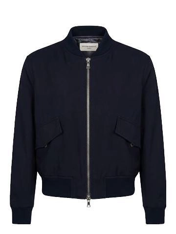 Officine Générale Wool Bomber Jacket - Navy