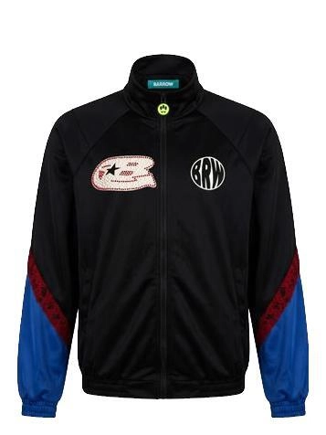 BARROW Polyester Jacket With Lace Trims And Patches - Black