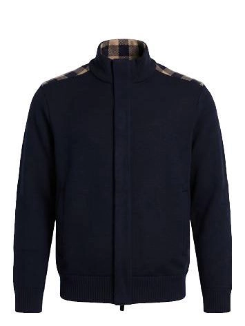 Paul & Shark Midnight Virgin Wool Cardigan - Blue