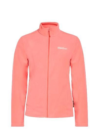 JACK WOLFSKIN Fleece Zip Up Sweatshirt - Pink