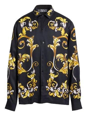 Versace Shirt Size Viscose - Black