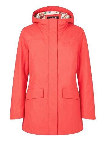 JACK WOLFSKIN Polyester Hooded Jacket - Red