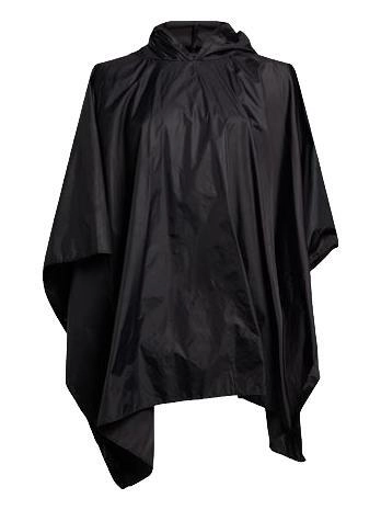 CARLA G. Polyamide Poncho - Black