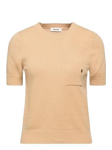 Sandro Sweater Size Wool - Sand