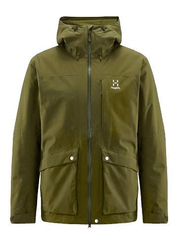 HAGLOFS Shell Jacket With Embroidered Logo - Green