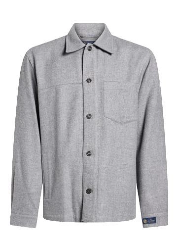 Paul & Shark Virgin Wool And Cashmere Overshirt - Grey