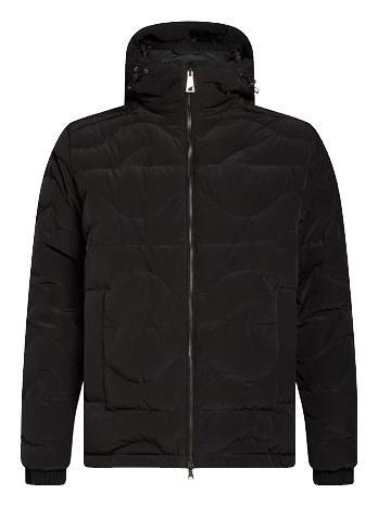 Paul & Shark Hooded Quilted Down Jacket - Black