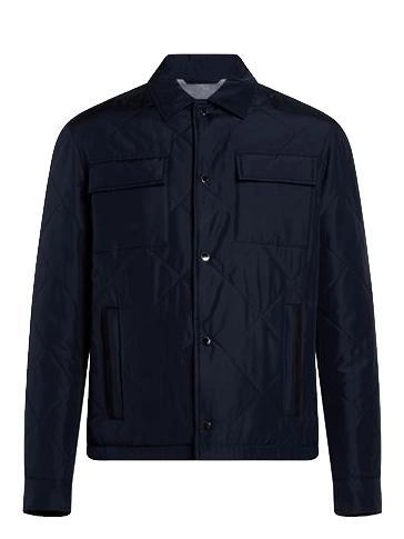Paul & Shark Quilted Silk Jacket - Blue