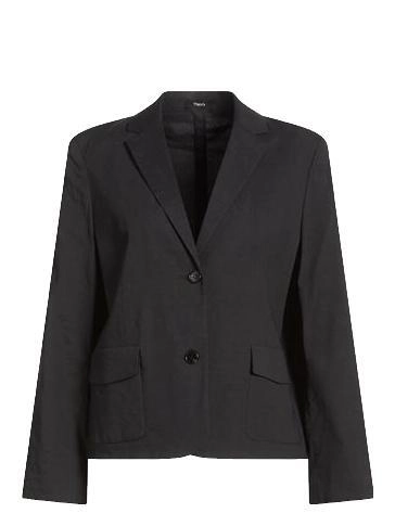 Theory Single-breasted Linen, Viscose, And Elastane Blazer - Midnight Blue
