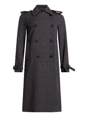 Sandro Double-breasted Glen Plaid Coat - Grey