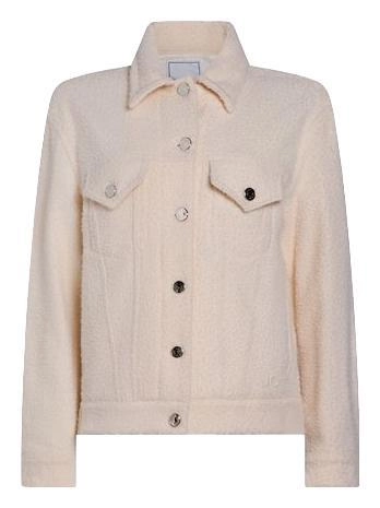 JACOB COHЁN Boiled Wool Jacket - Ivory