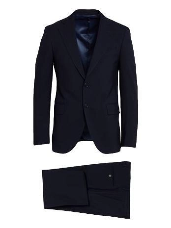 TOMBOLINI Suit Size Polyester, Wool, Elastane - Blue