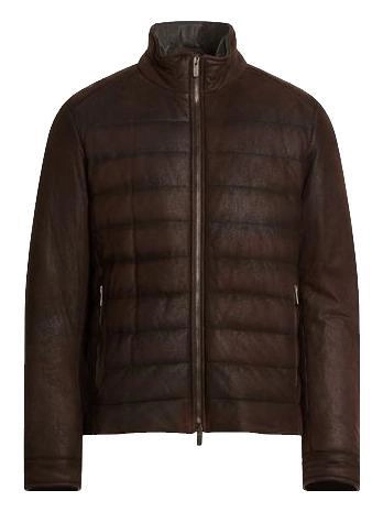 TOD'S Padded Lambskin Jacket - Brown