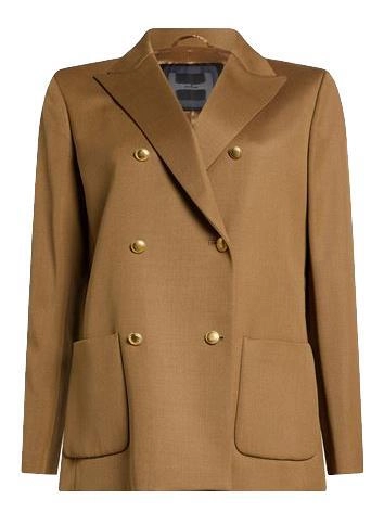 Hogan Virgin Wool Double-breasted Blazer - Beige