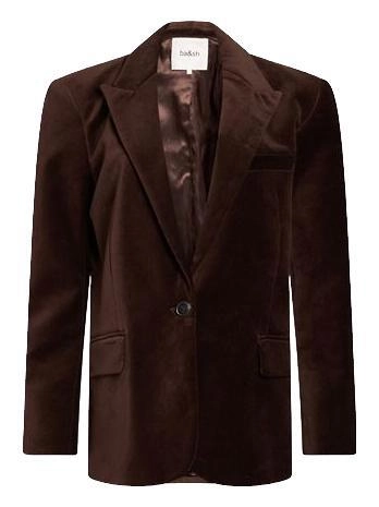 Ba&sh Single-breasted Velvet Blazer - Brown