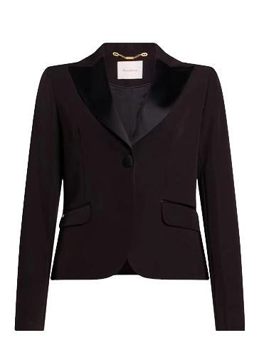 MANILA GRACE Blazer Size Polyester, Elastane - Black