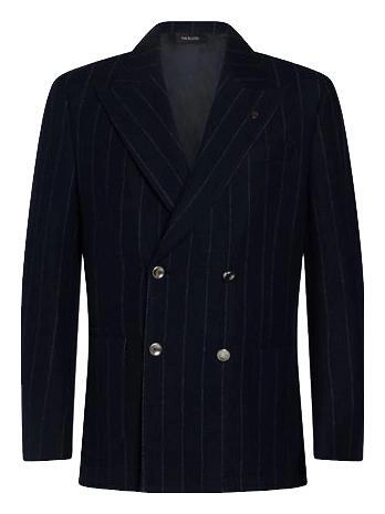 PAOLONI Blazer Size Wool, Polyamide - Navy