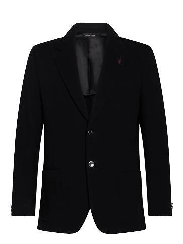 PAOLONI Blazer Size Cotton, Elastane - Black