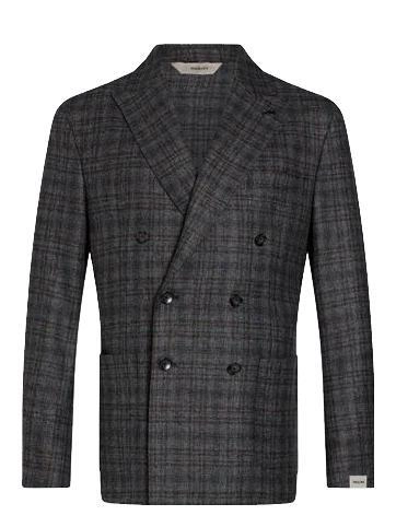 PAOLONI Blazer Size Virgin Wool - Blue