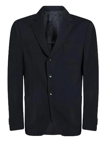 PAOLONI Blazer Size Polyamide, Elastane - Blue