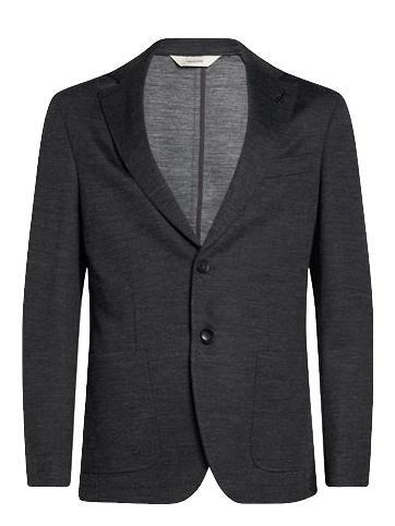 PAOLONI Blazer Size Wool, Acrylic, Polyamide - Grey