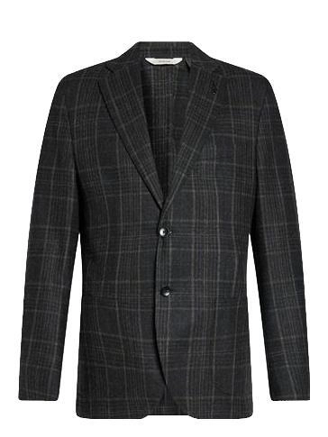PAOLONI Blazer Size Virgin Wool, Cashmere - Grey