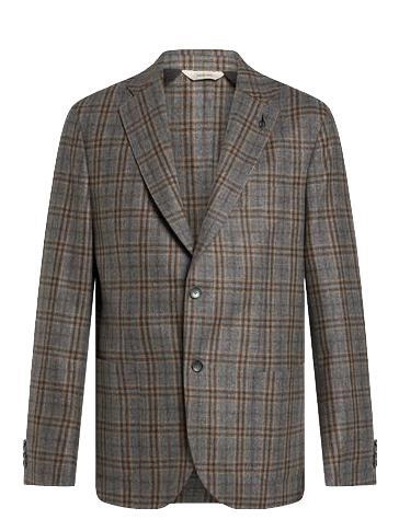 PAOLONI Blazer Size Virgin Wool, Cashmere - Grey