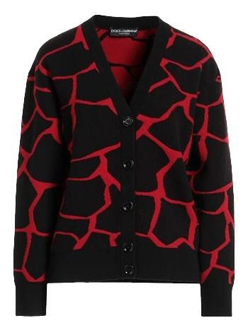 Dolce & Gabbana Virgin Wool Blend Cardigan - Black