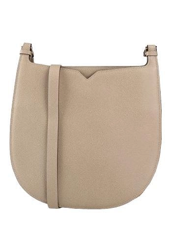 VALEXTRA Calfskin Shoulder Bag - Beige
