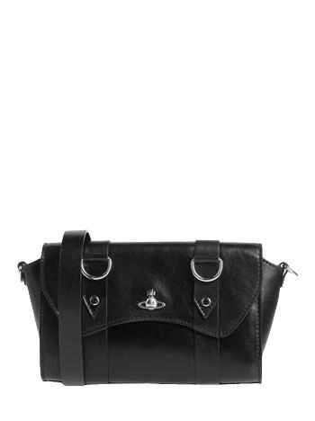 VIVIENNE WESTWOOD Leather Crossbody Bag - Black