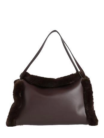THEMOIRE Chocolate Textile Fibers Handbag - Brown