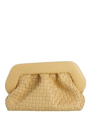 THEMOIRE Textile Fibers Clutch - Beige