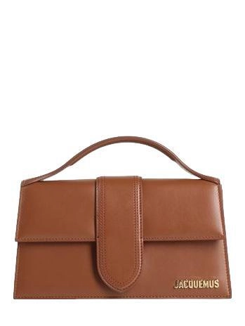 Jacquemus Grande Bambino Handbag In Light Brown Cow Leather - Beige