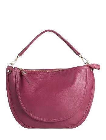 LAURA DI MAGGIO Pebbled Leather Handbag With Charms - Red