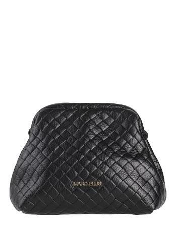 MARC ELLIS Woven Leather Clutch - Black
